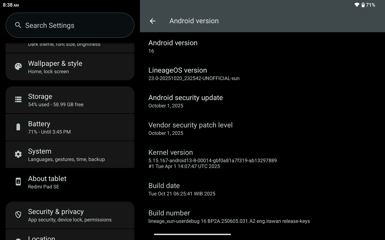 LineageOS 23.0 For Redmi Pad SE (xun) | Irawans Projekt